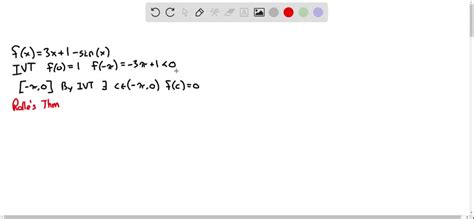 solved use the intermediate value theorem and rolle s theorem to prove