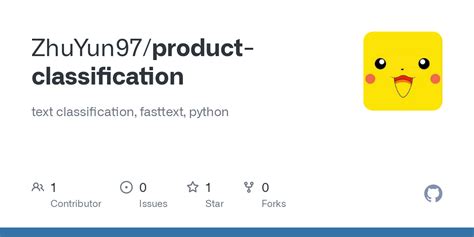 Github Zhuyun97product Classification Text Classification Fasttext Python