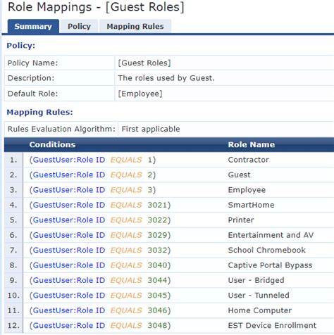 clearpass guest new device role doesn t show up security