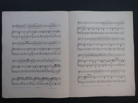MASSENET Jules Nuit D Espagne Chant Piano Ca1875 De MASSENET Jules Nuit
