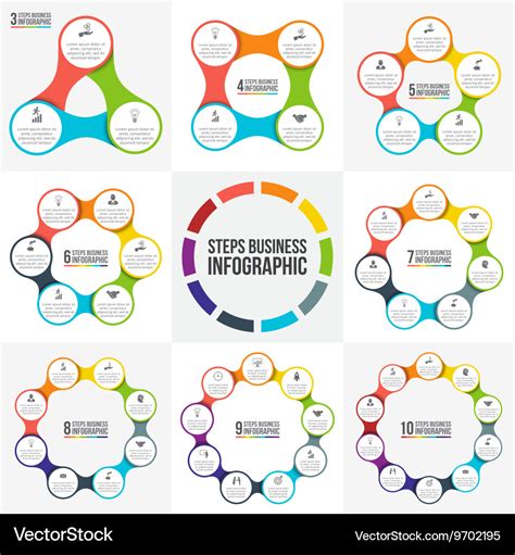 Circle Infographic Royalty Free Vector Image Vectorstock