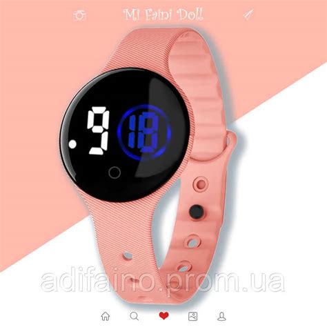 Светодиодные Сенсорные Электронные Часы с Большими Цифрами Водонепроницаемые Персиковый — Купить