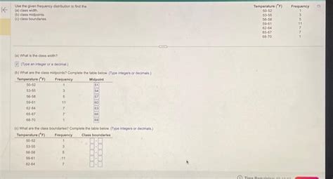 Solved Use The Ghen Frequency Distribution To Find The A Chegg Com