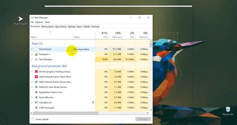 Fluent Search Beta Not Responding Immediately After Installation