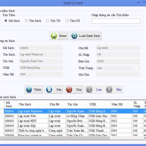 Free Code Phần Mềm Quản Lý Thư Viện Winform C Full Báo Cáo Và Slide Sàn Giao Dịch Source