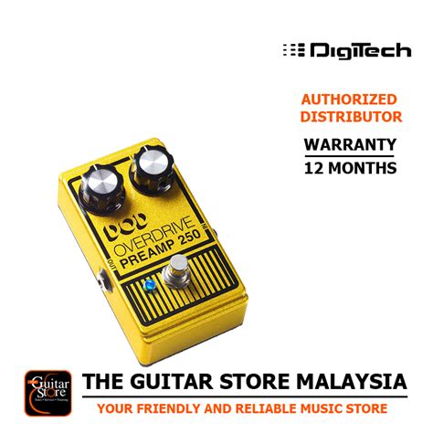 Digitech Dod Overdrive Preamp 250 Guitar Effect Pedal The Guitar Store