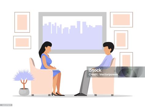 남자 우울증 벡터 일러스트와 심리학자 심리 치료 세션입니다 세션을 갖는 전문 심리 치료사 남자 환자 이야기 문제 알코올 마약