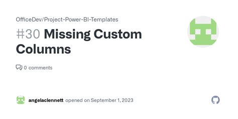 Missing Custom Columns Issue 30 OfficeDev Project Power BI