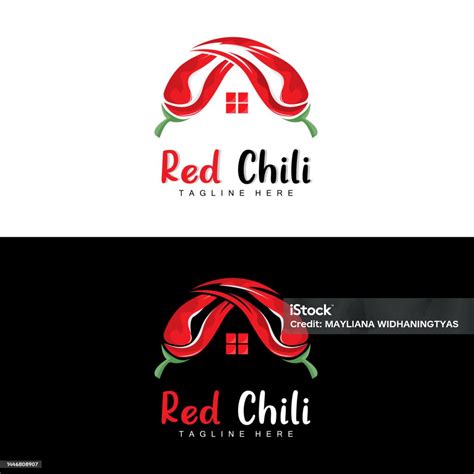 레드 칠리 로고 핫 칠리 페퍼스 벡터 칠리 가든 하우스 일러스트 레이 션 회사 제품 브랜드 일러스트 레이 션 건강한 생활방식에 대한 스톡 벡터 아트 및 기타 이미지 Istock