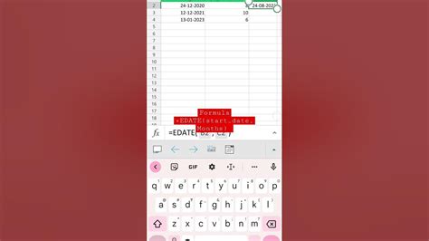How To Calculate Expiry Date In Excel Using Edate Formula L Excel Magic L Youtube