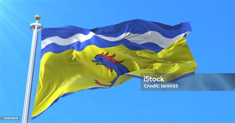 프랑스 오베르뉴 론 알프스의 이세레 부서의 국기 3d 렌더링 국기에 대한 스톡 사진 및 기타 이미지 국기 그르노블 기 Istock