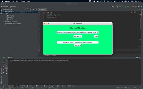 Github Gaurav1832url Shortener Tkinter