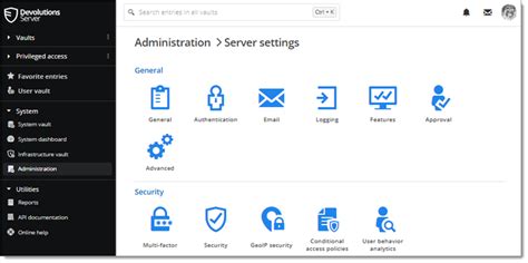 Server Settings Devolutions Documentation
