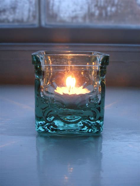 Recycled Glass Tealight Holder Natural Simplicity