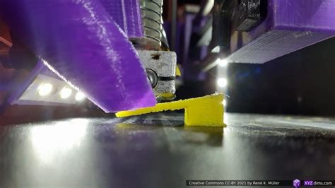 3d printing 90° overhangs without support structure with non planar