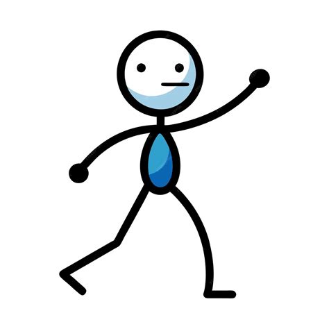 A Stick Characters Cartoon Vector Premium Ai Generated Vector
