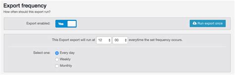 Scheduled Exports Expertise
