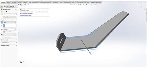 can anyone explain it to me why the zero thickness geometry error