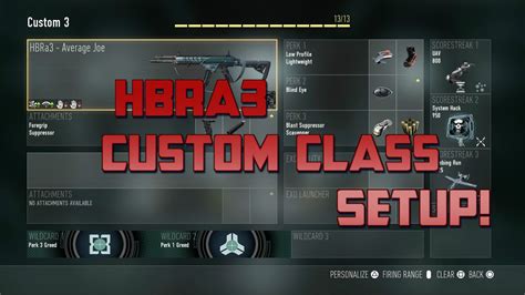 Hbra3 Custom Class Setup Advanced Warfare Youtube