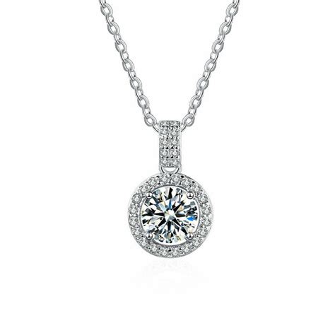 【楽天市場】ネックレス レディース ダイヤモンド 一粒 10ct ペンダント アクセサリー シンプル シルバー925 ダイヤネックレス