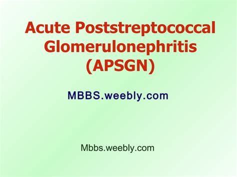 Pediatrics Glomerulonephritis Dr Adnan Hamawandi Ppt