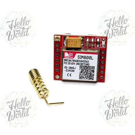 Módulo GSM GPRS SIM800L Hello World Electronics