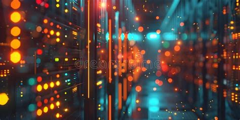 Exploring Cloud Computing Technology A Detailed Look At A Server Room With Rows Of Servers And