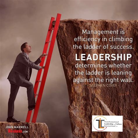 Management Is Efficiency In Climbing The Ladder Of Success