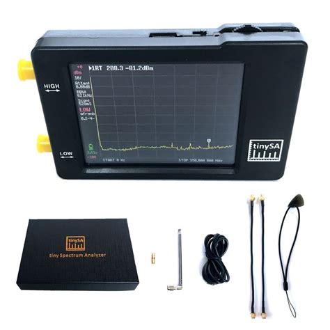 Tinysa 100khz 350mhz 2 8 Inch Handheld Two Inputs Tiny Spectrum