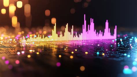 Abstract Digital Audio Visualization Stock Illustration Illustration
