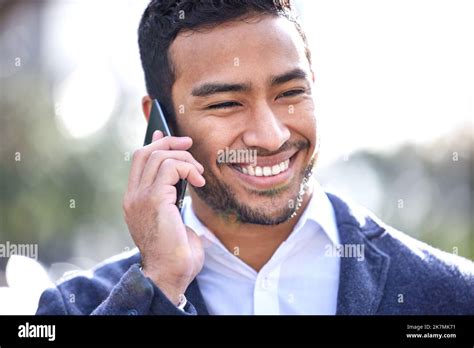 Youre Always On My Mind A Businessman Using His Smartphone To Make A