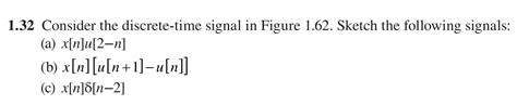 Solved Consider The Discrete Time Signal In Figure Chegg