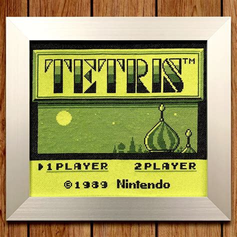 Fo “tetris” Game Boy Nintendo 1989 Retro Video Game Cross Stitch