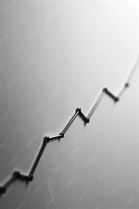 A Line Graph Showing Steady Growth On A Muted Gray Backdrop Premium Ai Generated Image