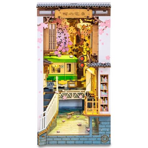 Book Nook Kit Sakura Densya Tram Tokyo Streets In Spring The