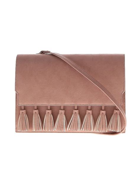 Just Fab 100 Polyvinylchloride Pink Crossbody Bag One Size 41 Off