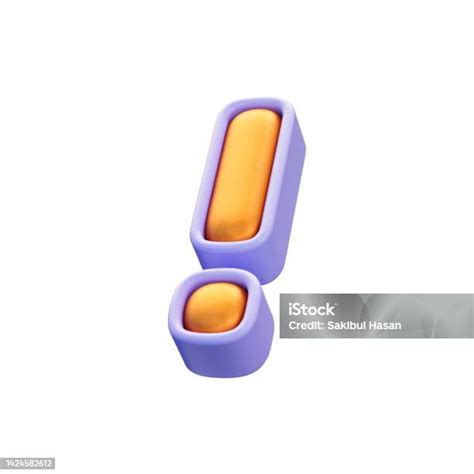 현실적인 광택 느낌표 아이콘 웹 파일 다운로드를위한 3d 렌더링 저장 0명에 대한 스톡 사진 및 기타 이미지 0명 3차원 형태 가상현실 Istock
