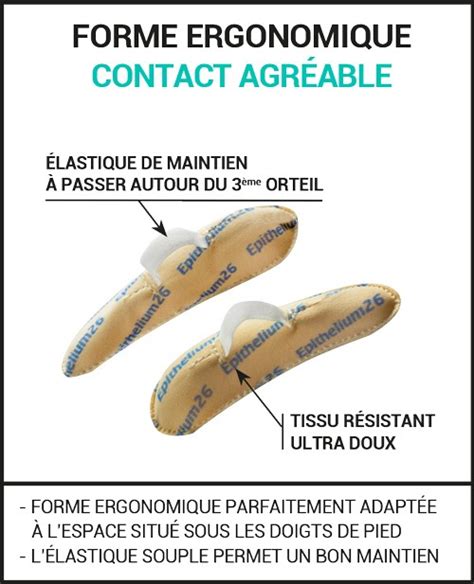 EPITACT Orteils En Griffe Ou Orteils En Marteau Barrettes Sous
