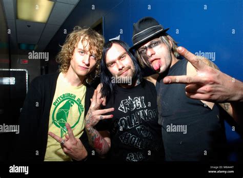 L R Vince Scheuerman Of Army Of Me Bert Mccracken Of The Used And Adam Alt Of Street Drum