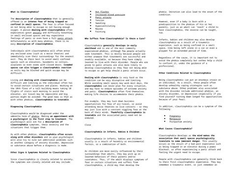 Doc What Is Claustrophobia Dokumen Tips