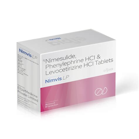 Nimesulide Phenylephrine Hcl And Levocetirizine Hcl Tablets