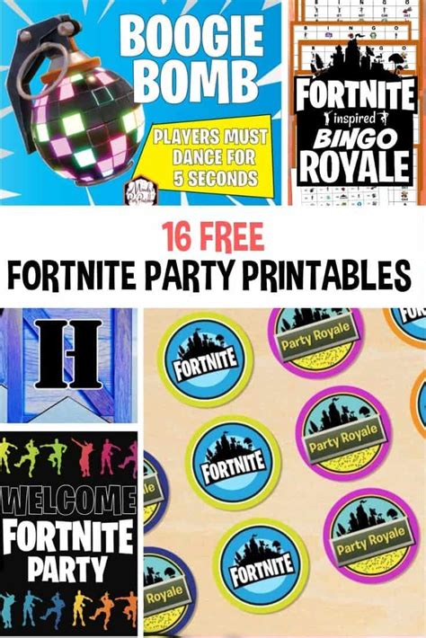Printable Fortnite Party Ideas