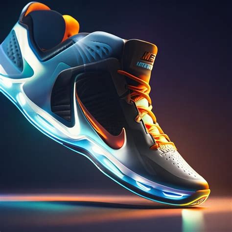Premium Photo Futuristic Nike Sneaker Digital Art 3d Render
