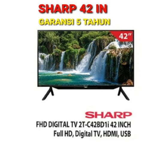 Jual TV Sharp In FHD DIGITAL TV T C BD I Full HD Digital TV USB HDMI Shopee Indonesia