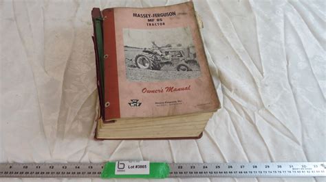 Massey Ferguson Owners Manual Bodnarus Auctioneering
