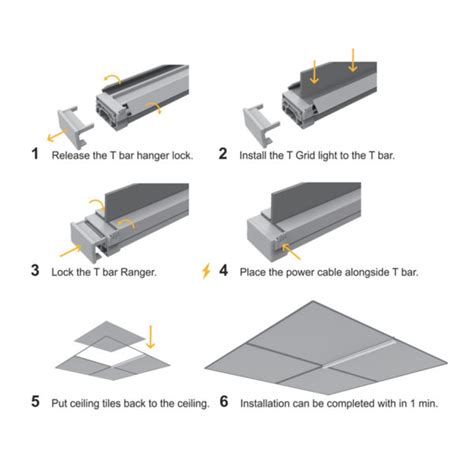 T Grid LED Ceiling Light 06 B General Lux