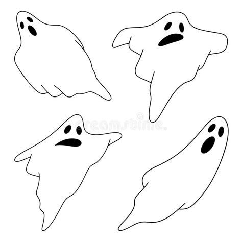 A Flying Ghost A Scary Frightening Fictional Character Of The