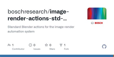 GitHub Boschresearch Image Render Actions Std Blender Standard Blender Actions For The Image