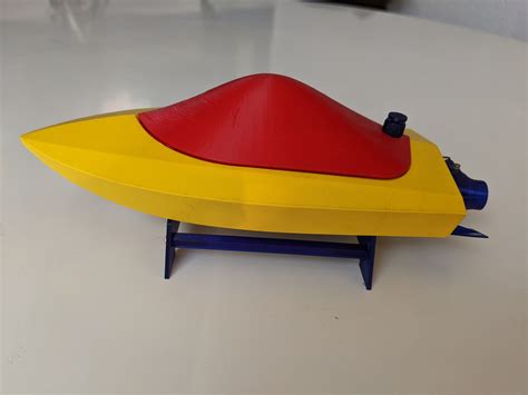Stl File Boat Stand For Design Mini Rc Jet Boat 200 Mono・3d Print