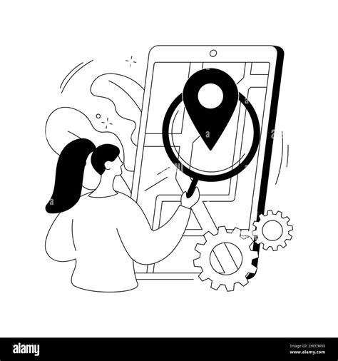 Mobile Tracking Soft Abstract Concept Vector Illustration Stock Vector Image And Art Alamy